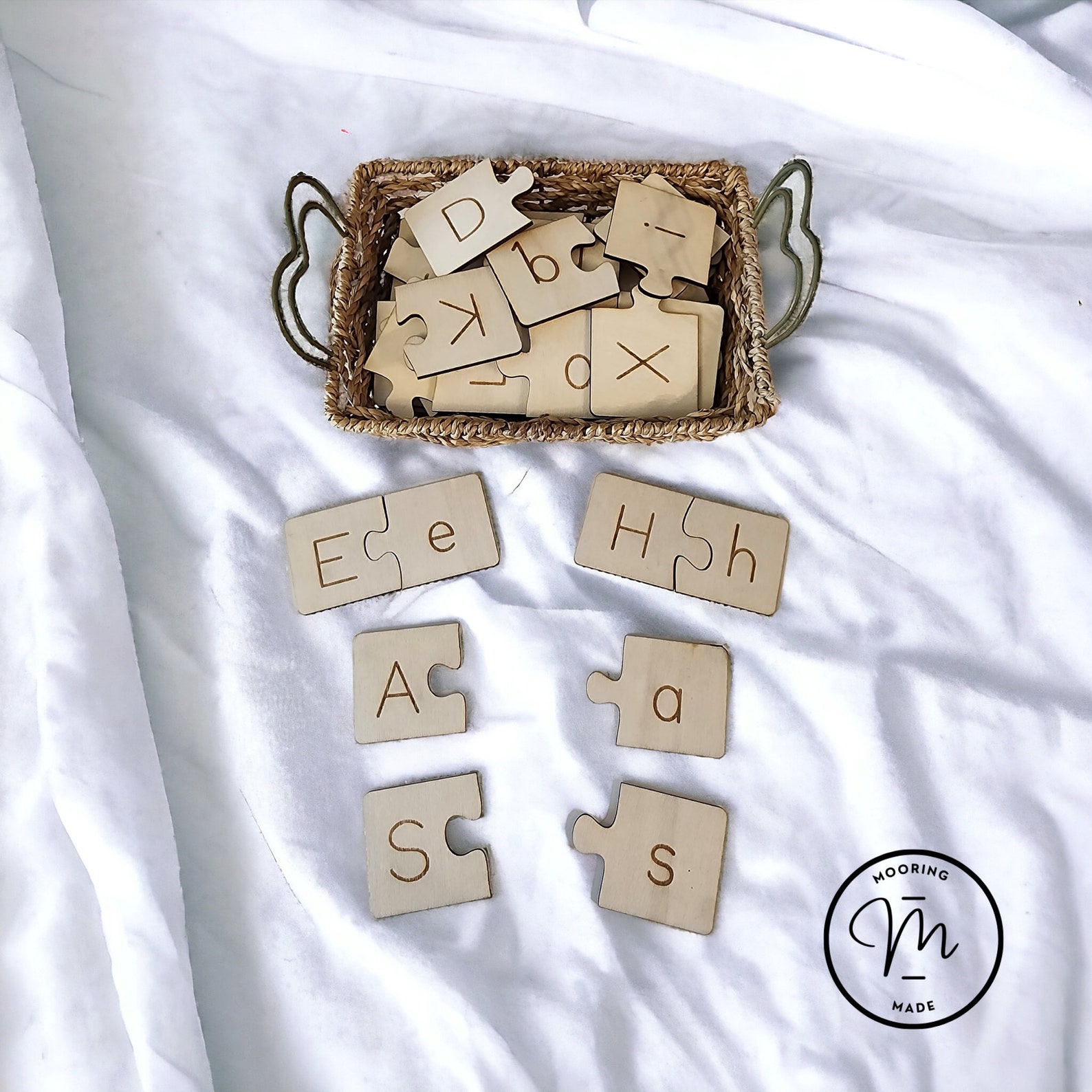 Uppercase and Lowercase Alphabet Match Puzzle - Etsy