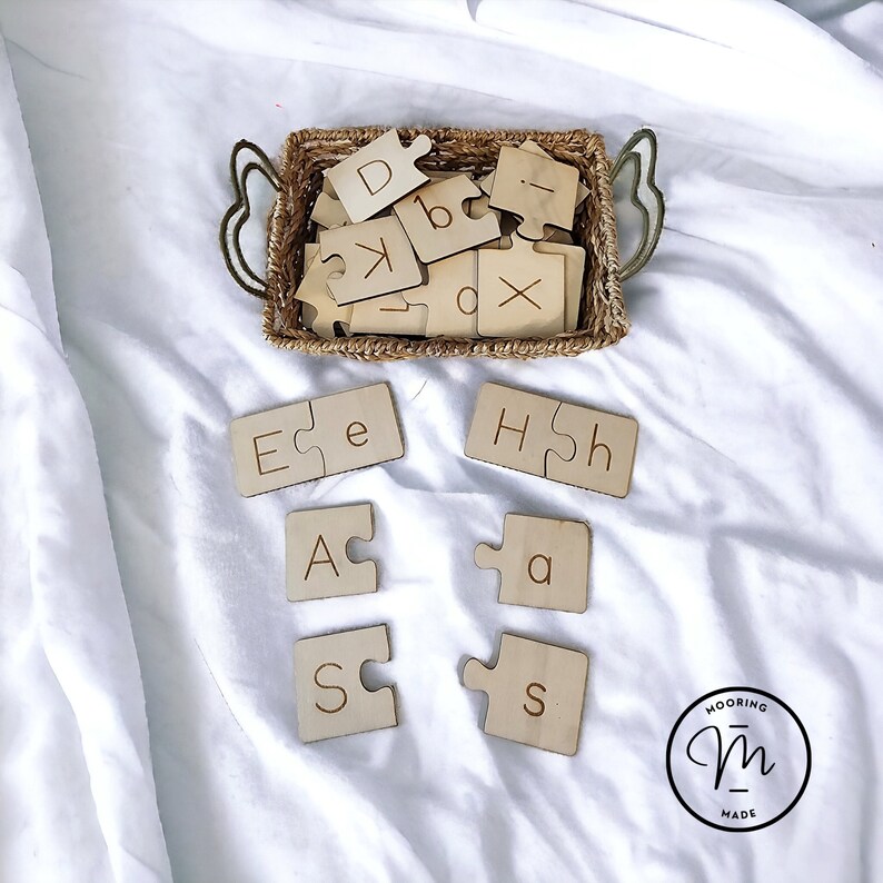 Uppercase and Lowercase Alphabet Match Puzzle - Etsy