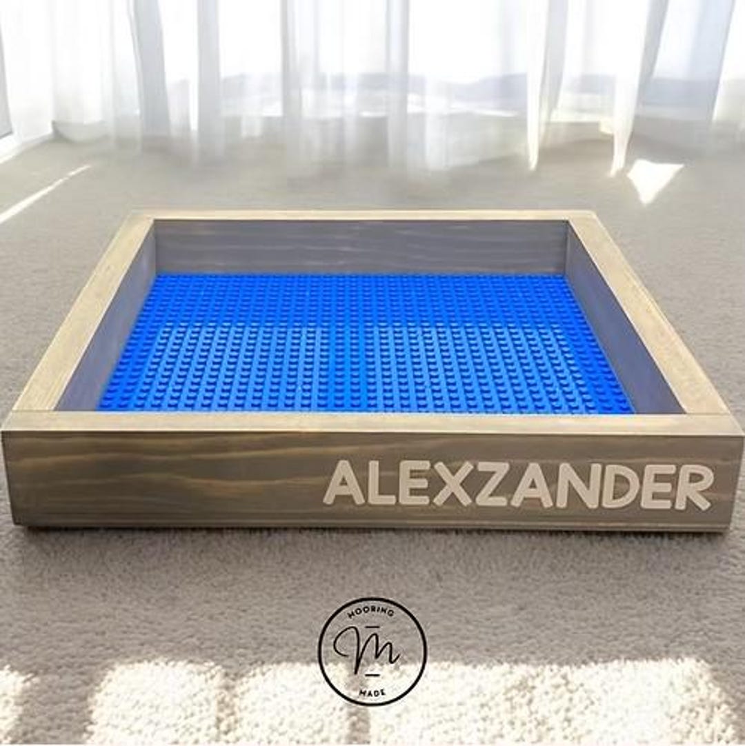 Building Block Tray Child’s Brick Activity Tray Kids Personalized Gift ...