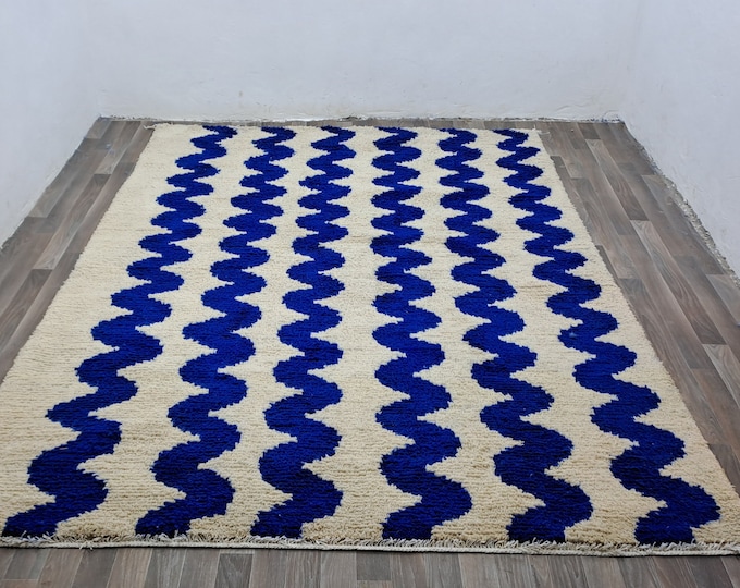 Wave Tufted Rug, Handmade Rug, Tuft Rug, Housewarming Gifts, Fluffy Rug ...
