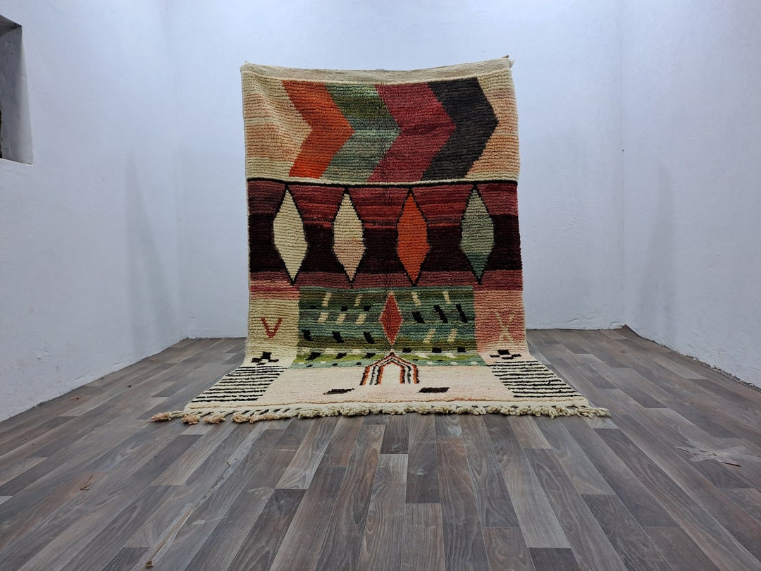 Moroccan Amazing Rug ,colorful Moroccan Rug ,berber Rug ,wool Colorful ...
