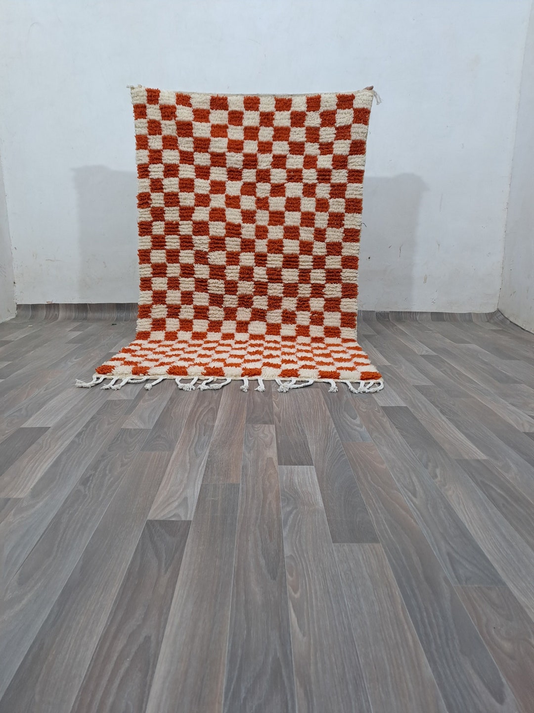Custom Moroccan Checkered Rug,beni Ourain Rug, Moroccan Rug, Moroccan ...