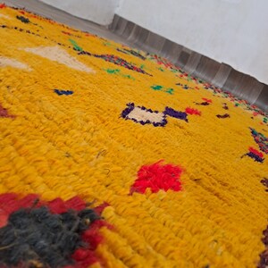 Custom Rug Moroccan Rug , Yellow Wool Rug , Wool Berber Rug , Beni ...