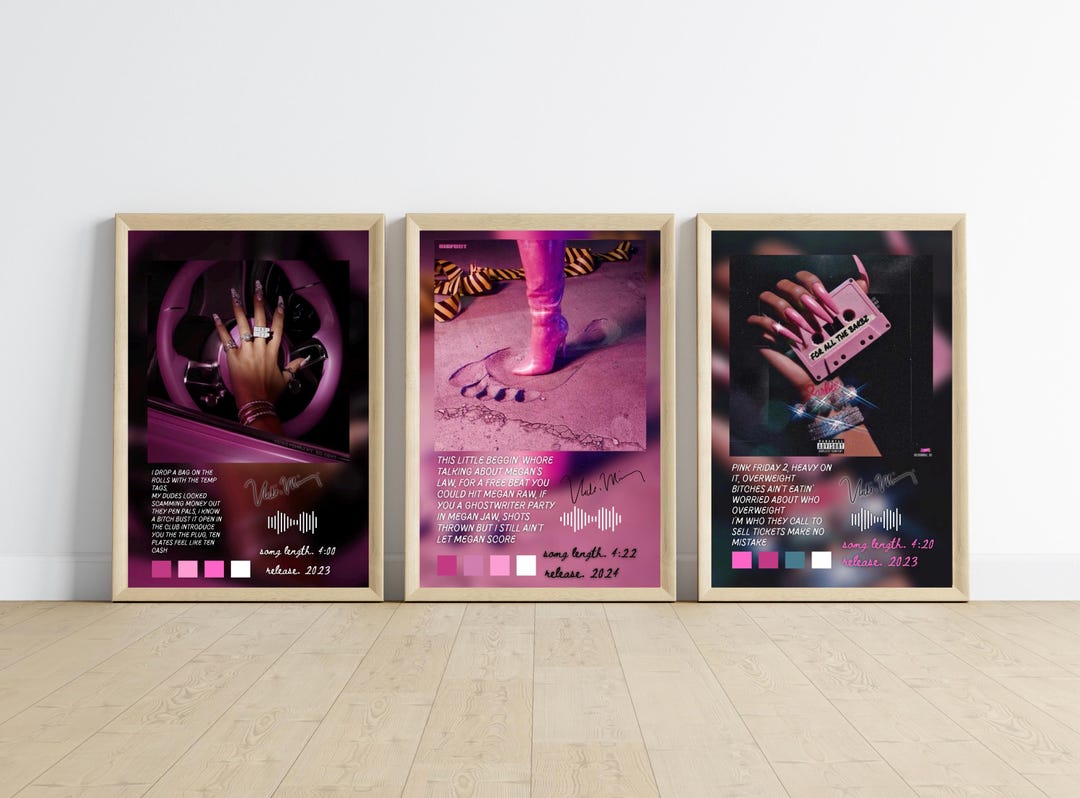 Nicki Minaj Posters Pink Friday 2 Album Inspired Downloads Beep Beep ...