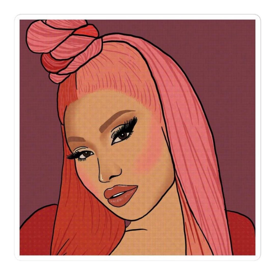 Nicki Minaj Stickers/ Custom Made Nicki Minaj Art/ Digital Art/ Gift ...