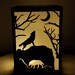 Wooden Night Light Box Childs Night Light Wooden LED Light Box Animal ...