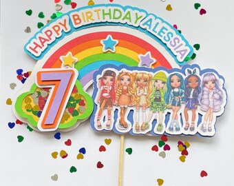 Rainbow High Doll Cake Topper - Etsy UK