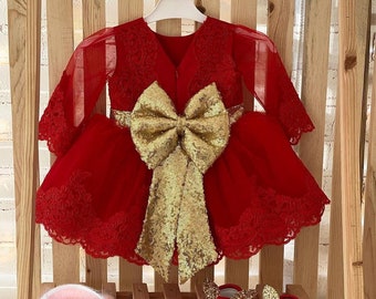 Baby Red Dress | Etsy