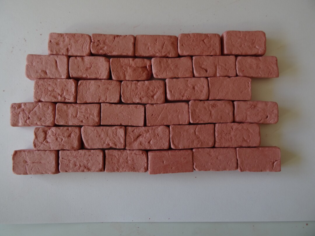 Pack of 100 Bricks Brick Terracotta Paving Stones Mini - Etsy
