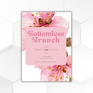 Birthday Invitation | Sunday Brunch | Ladies Lunch | Brunch Flyer ...