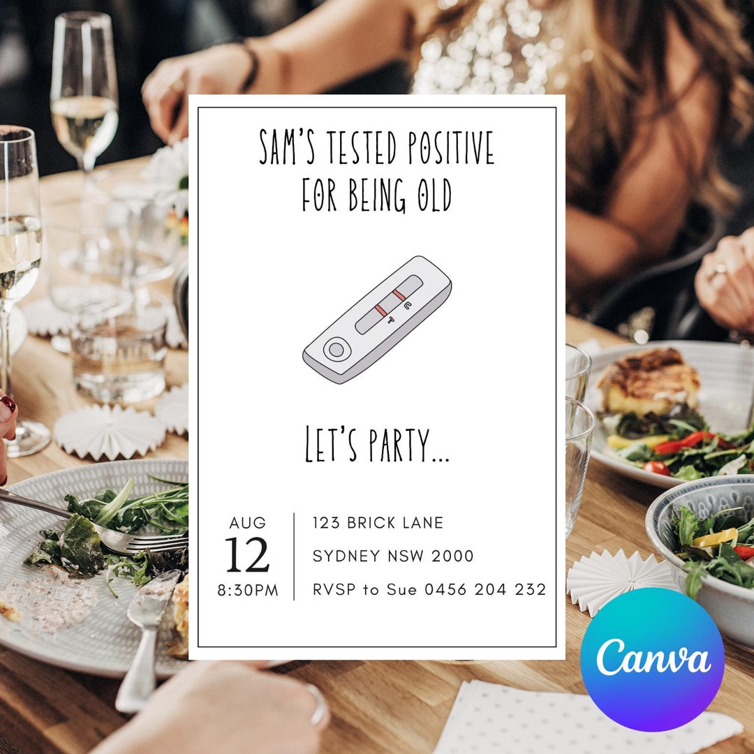 Witty Birthday Invitation | Funny Birthday Invite | Funny Birthday ...