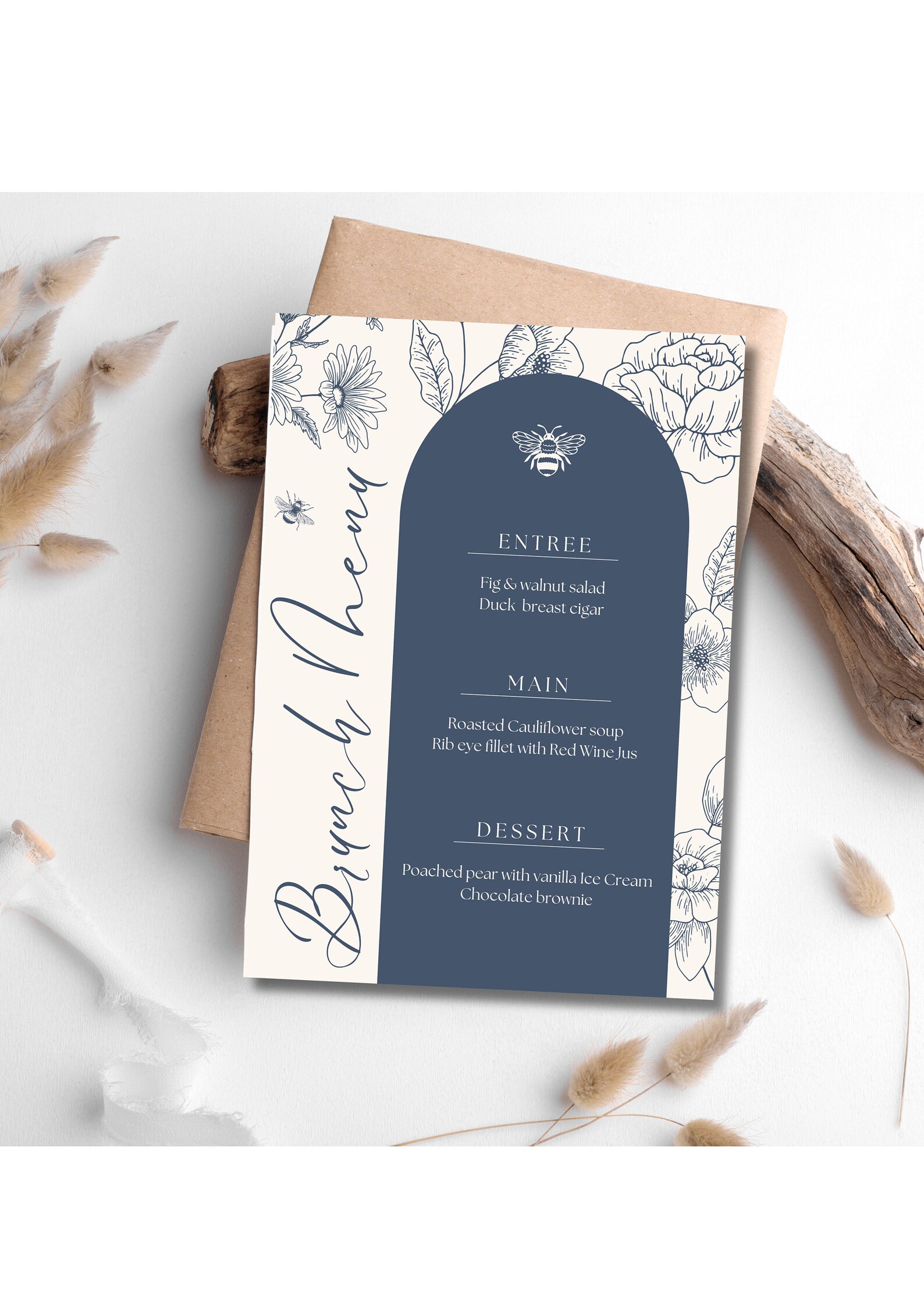 Brunch Menu | Floral Menu | Ladies Lunch | Mimosa Brunch | Bottomless ...
