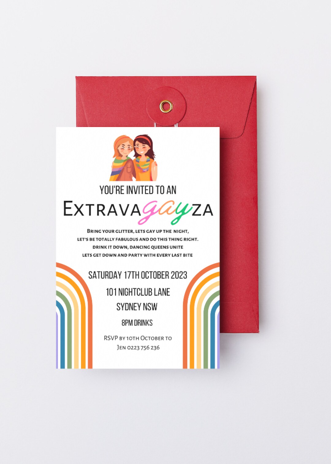 Gay Invitation | Gay Invite | Lesbian Invitation | Lesbian Invite ...
