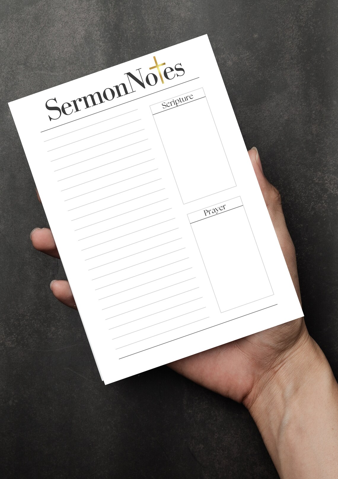 Editable Sermon Notes Template: A4 Printable (digital Download) - Etsy