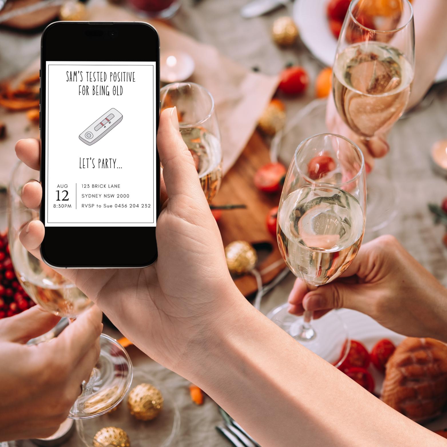 Witty Birthday Invitation | Funny Birthday Invite | Funny Birthday ...