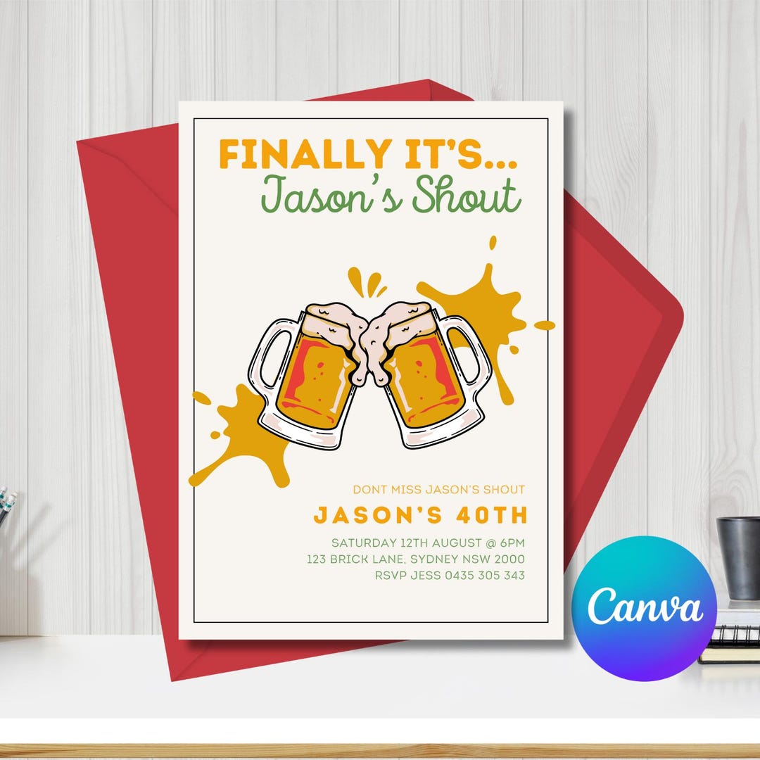 Funny Birthday Invite | Funny Milestone Birthday | Cheeky Invite ...