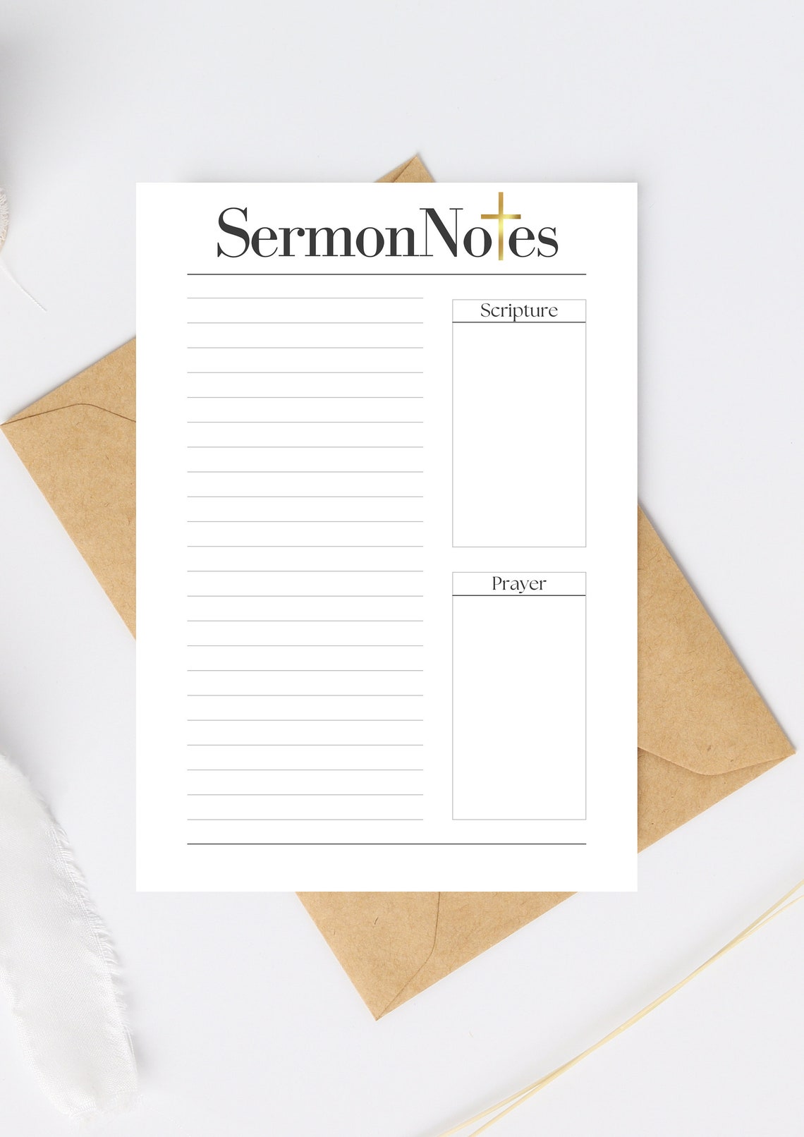 Editable Sermon Notes Template: A4 Printable (digital Download) - Etsy