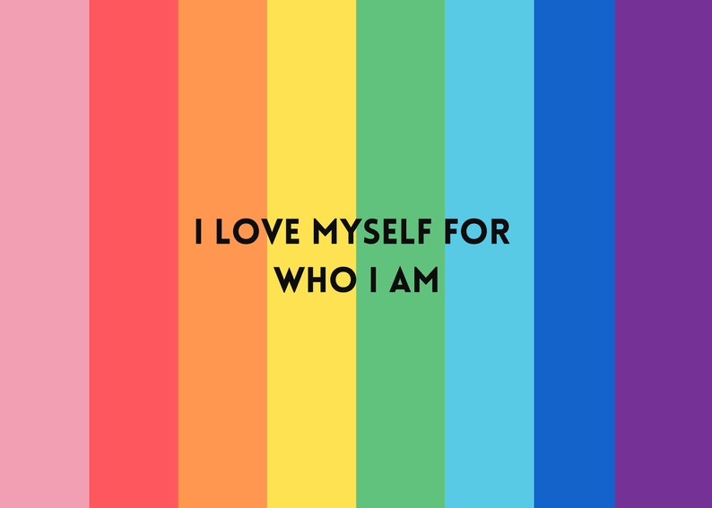 LGBTQIA+ Affirmation Cards: Customizable Queer Affirmations (digital ...