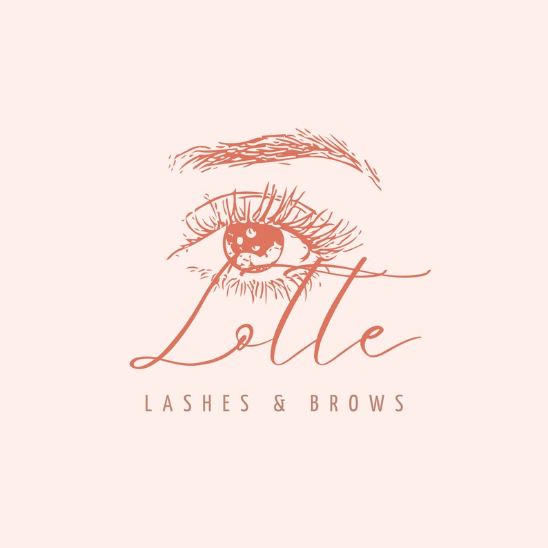 10 Customizable Beauty Business Logos: Minimalist Lash & Brow Designs ...