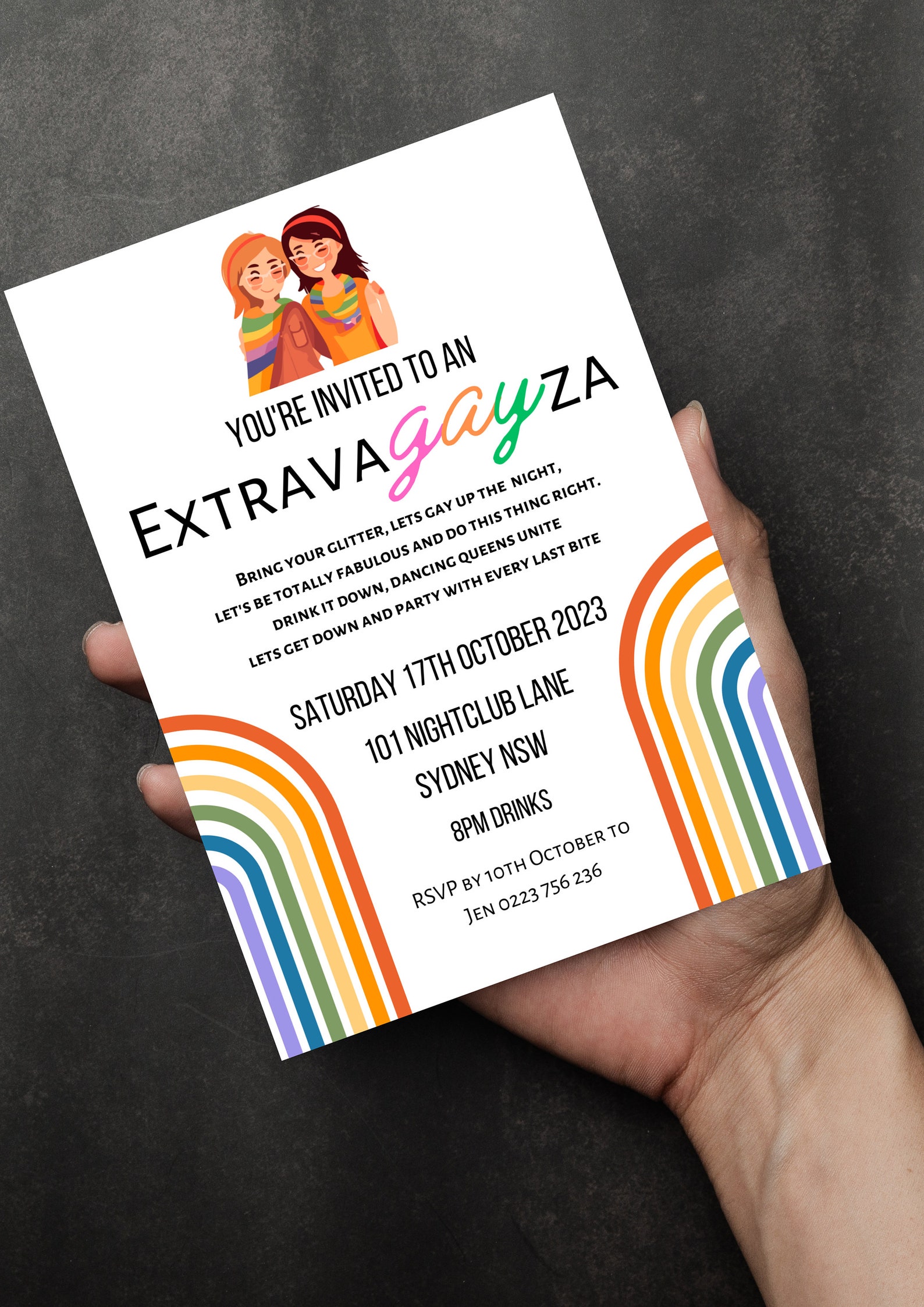 Gay Invitation | Gay Invite | Lesbian Invitation | Lesbian Invite ...