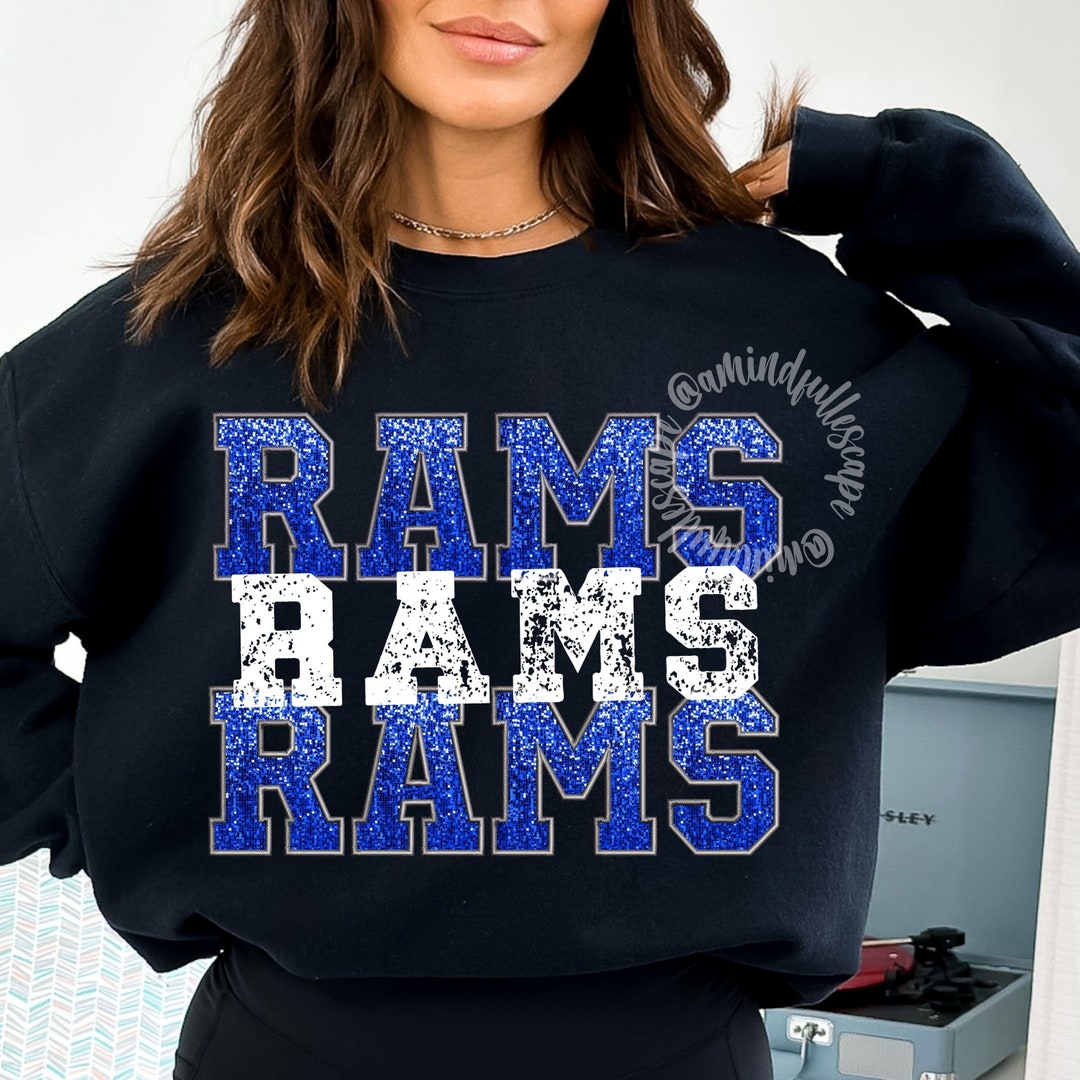 Rams PNG, Faux Sequins Letters, School Mascot Shirt Design, Team Spirit ...