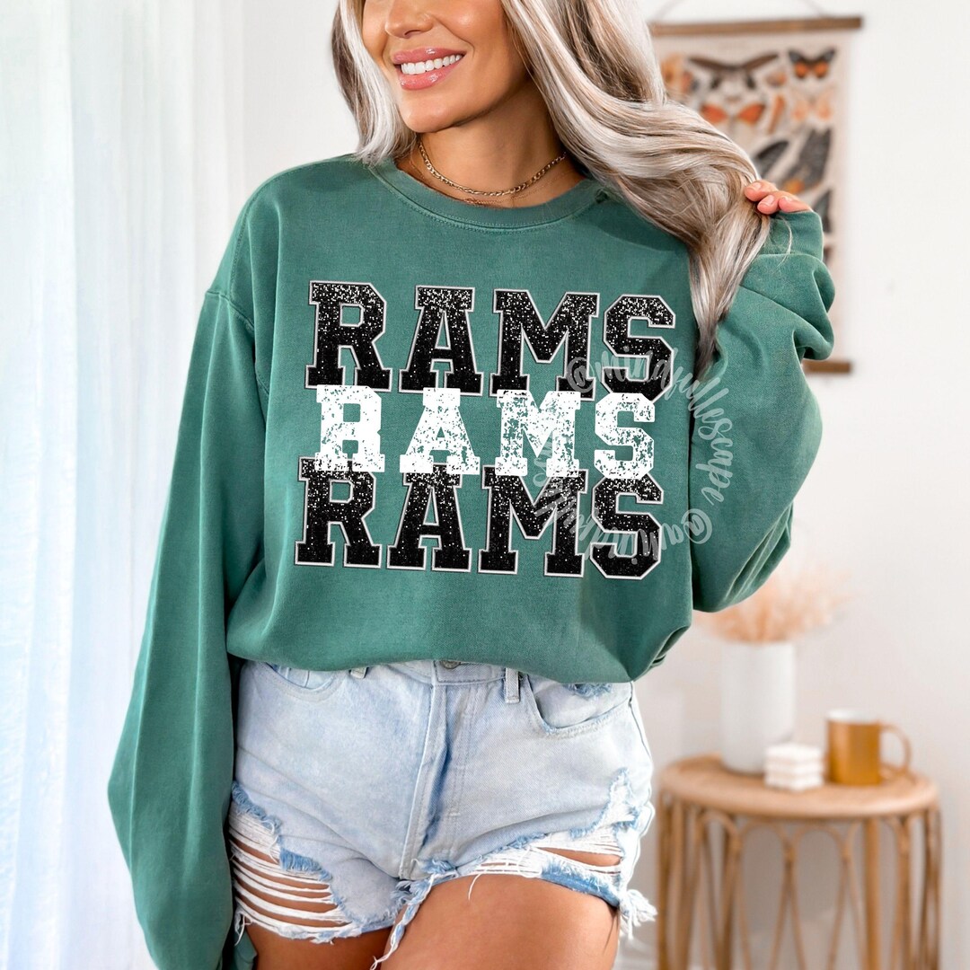 Rams PNG, Rams Faux Sequins Letters, School Mascot Shirt Design, Team ...