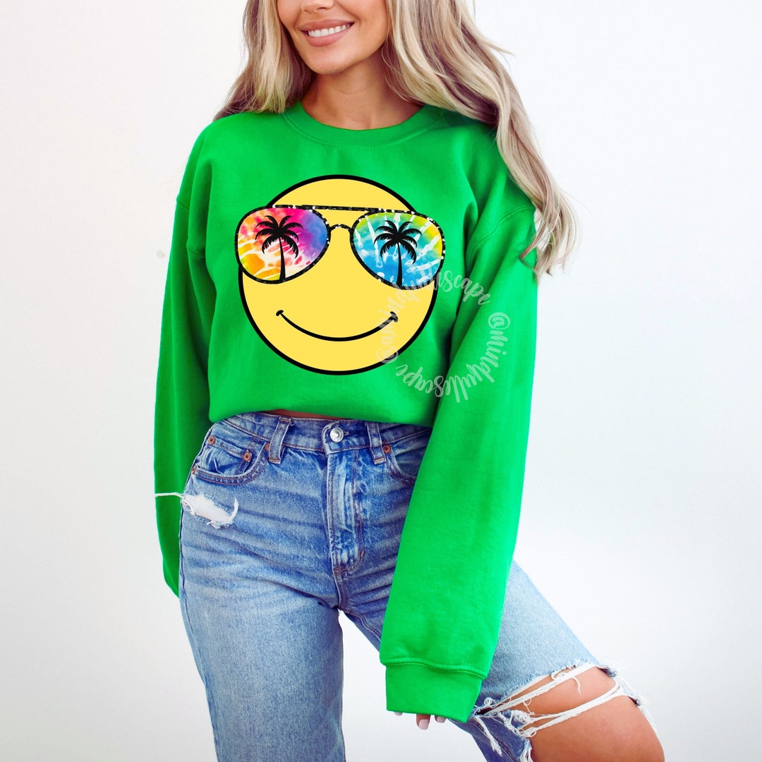Beach Vibes PNG, Summer Smiley, Beach Shirt Design, Tropical Png, Beach ...