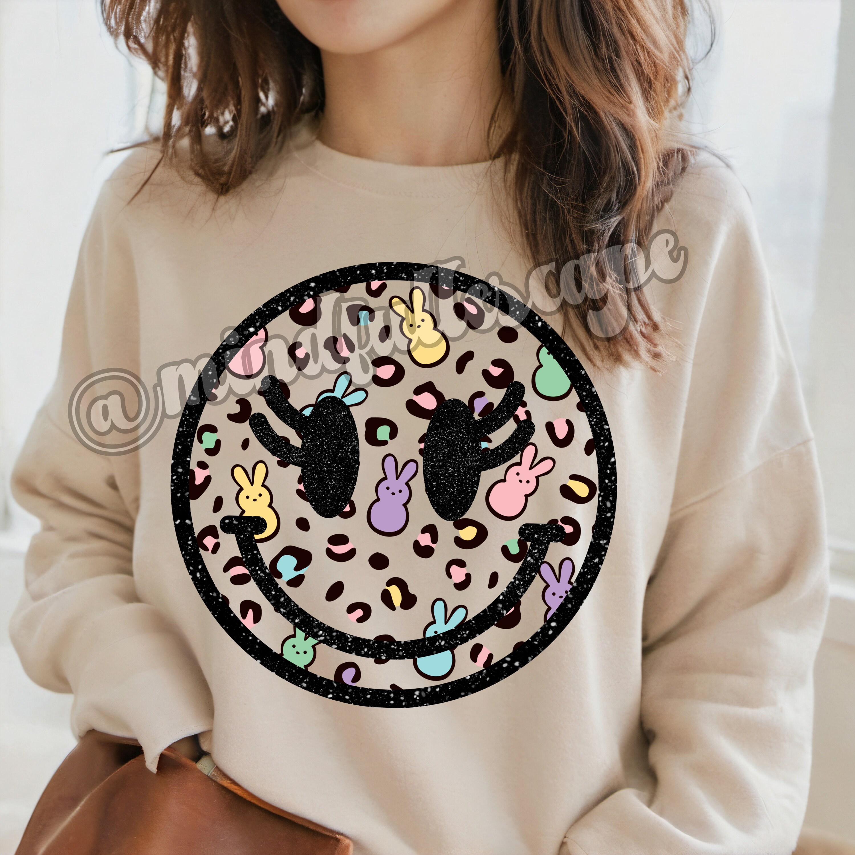 Smiley Face Shirt Easter Sublimation Easter PNG Smiley Face With Peeps ...