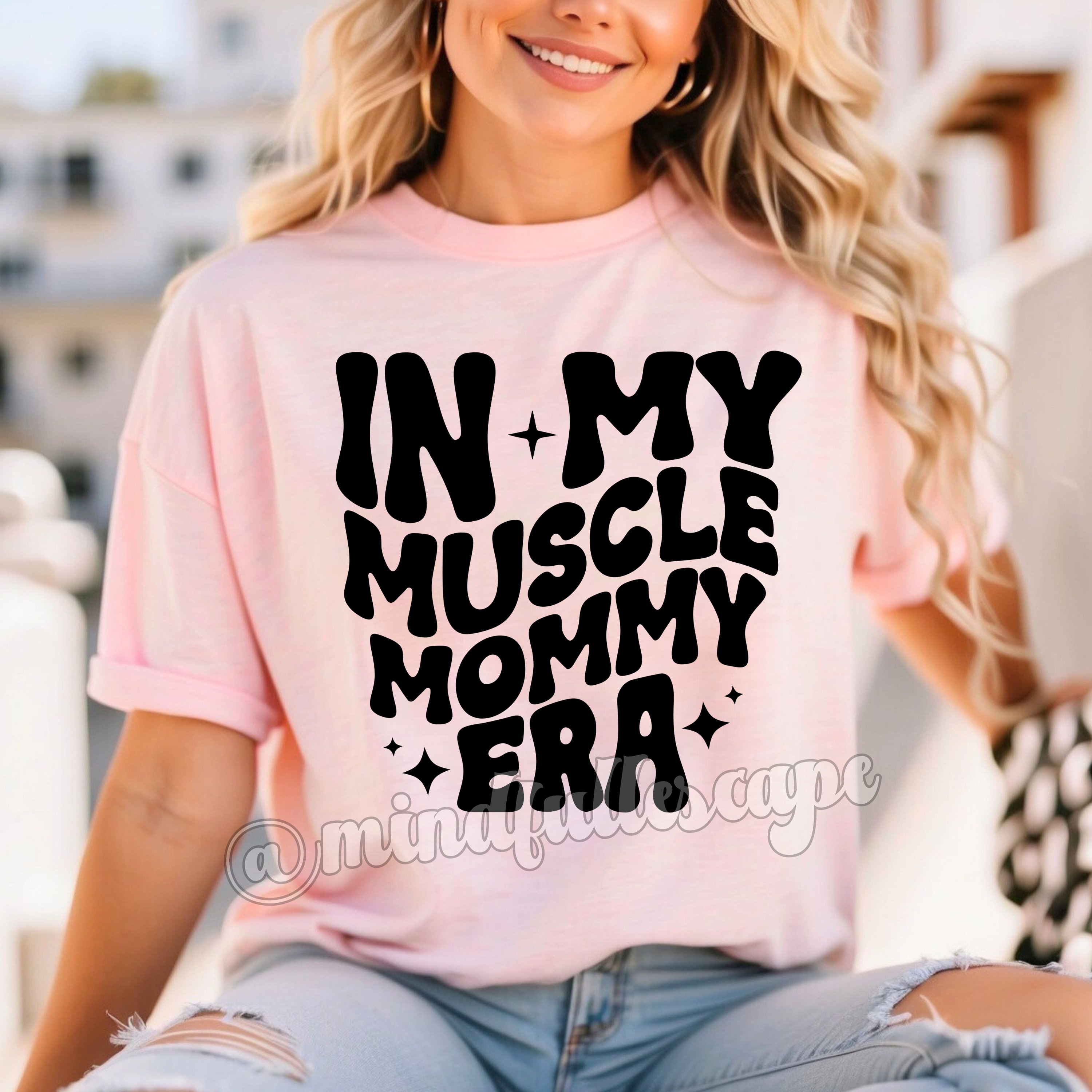 In My Muscle Mommy Era Png, Muscle Mommy, Weight Lifting Png, Workout ...