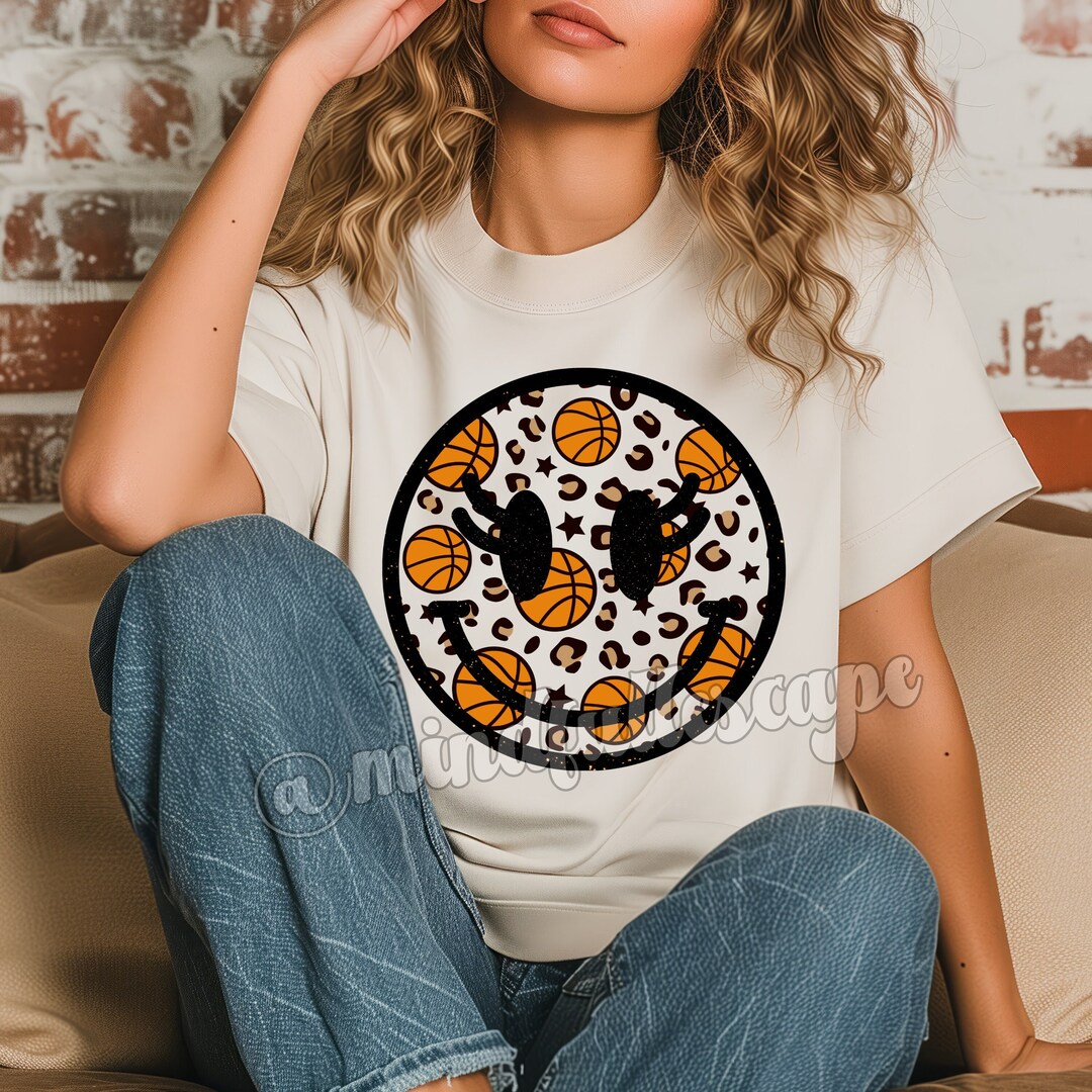 Basketball PNG Smiley Face PNG Basketball Vibes Basketball Mom ...