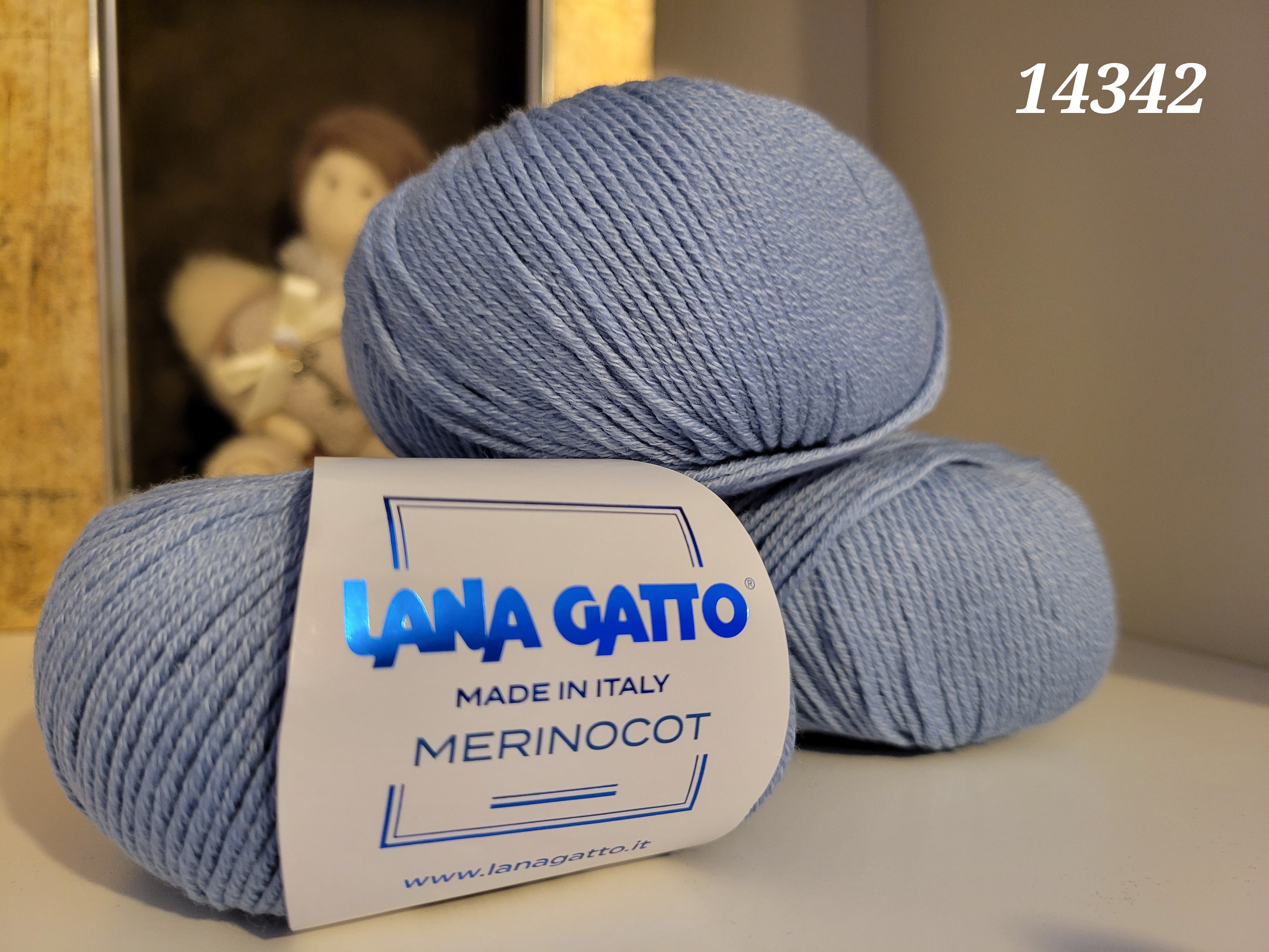 Merinocot Yarn Lana Gatto Yarn Merino Wool Yarn Merino Wool - Etsy