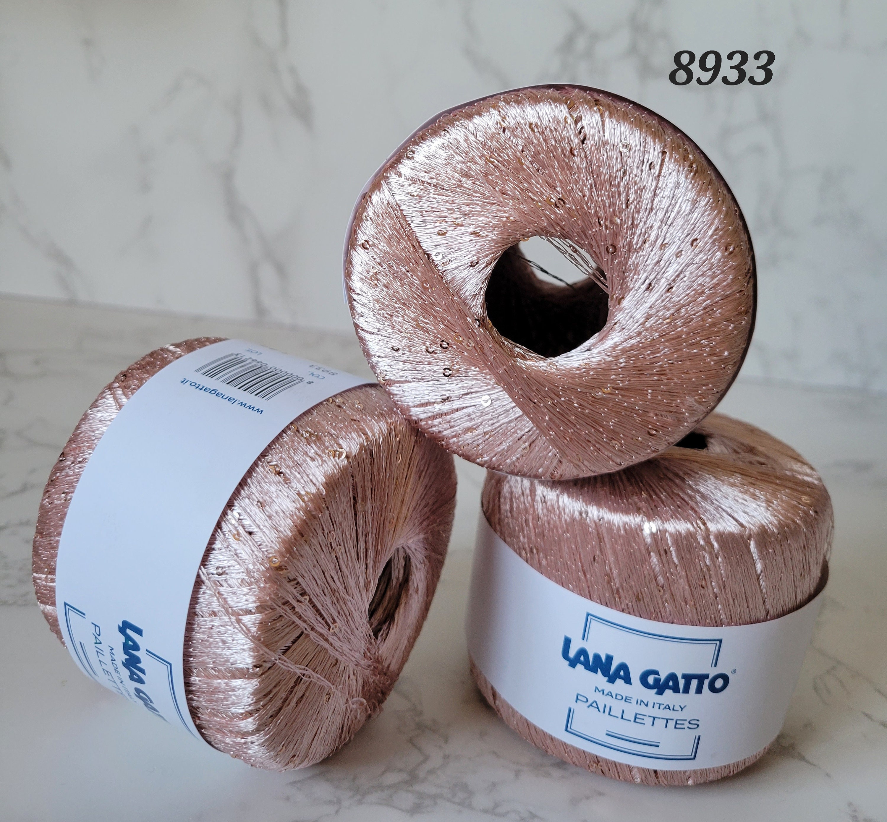 Lana Gatto Paillettes Yarn: Italian Polyester Sequin Yarn - Etsy