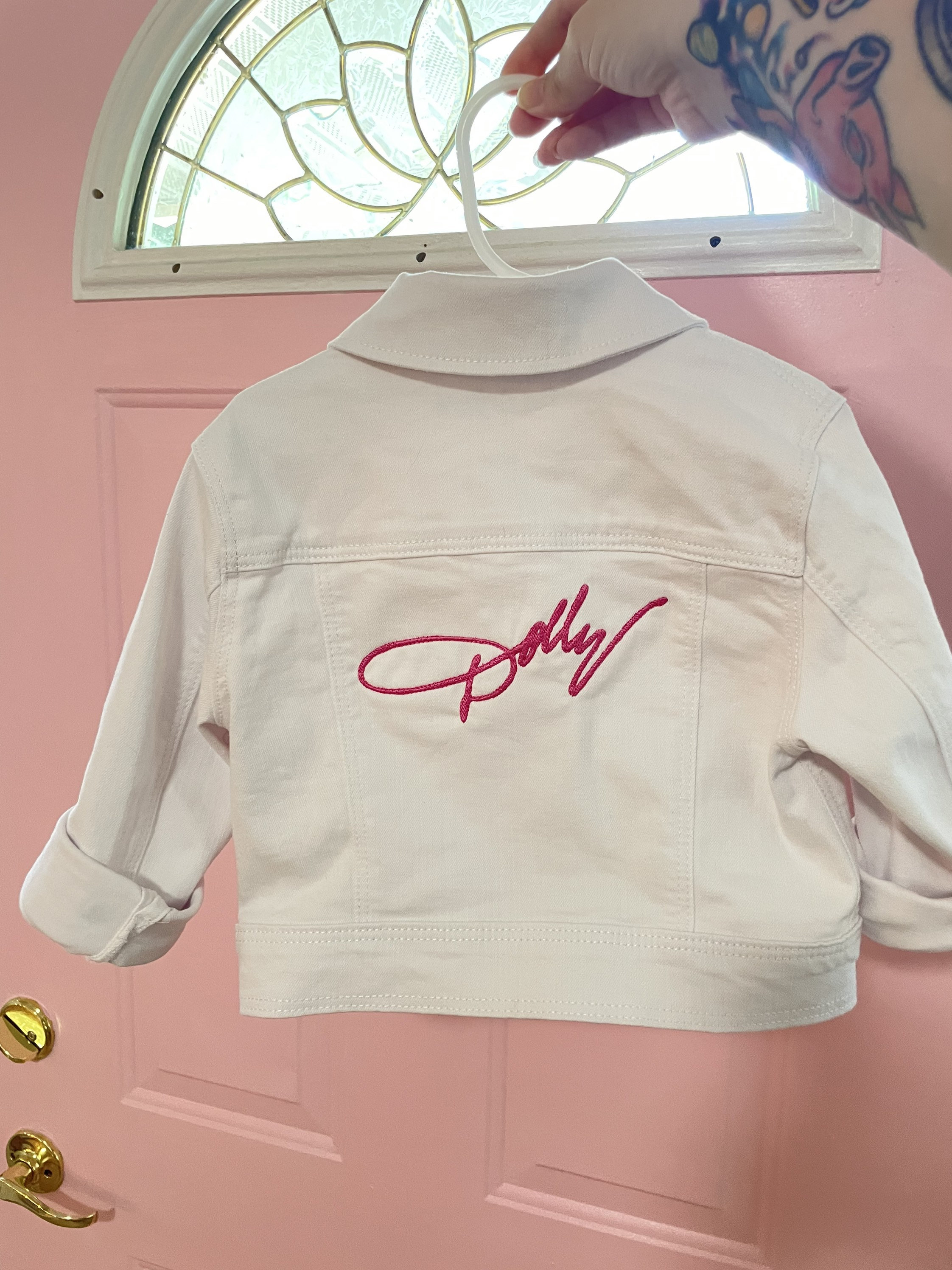 Dolly Parton White Denim Jacket - Etsy