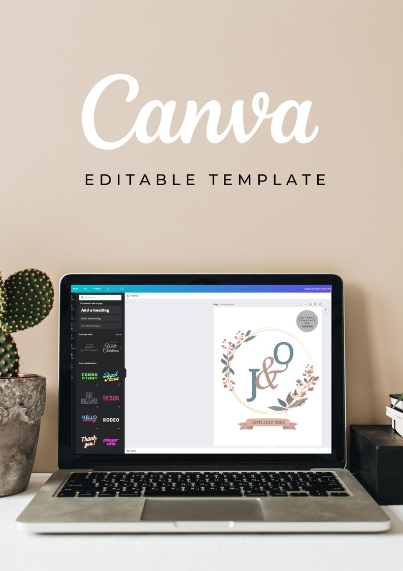 Couple Name Initials/ Monogram Design for Wedding - Etsy