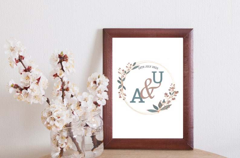 Couple Name Initials/ Monogram Design for Wedding - Etsy