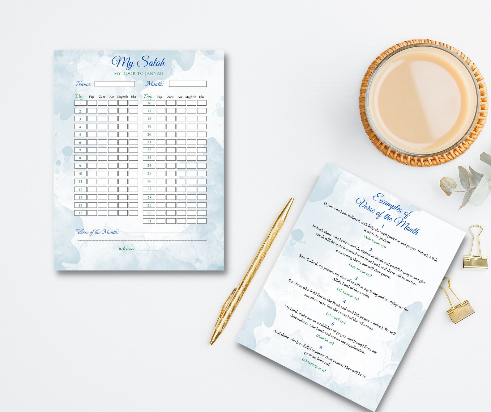 Salah Tracker, Daily Salah Tracker for Kids and Adults, Muslim Prayer ...