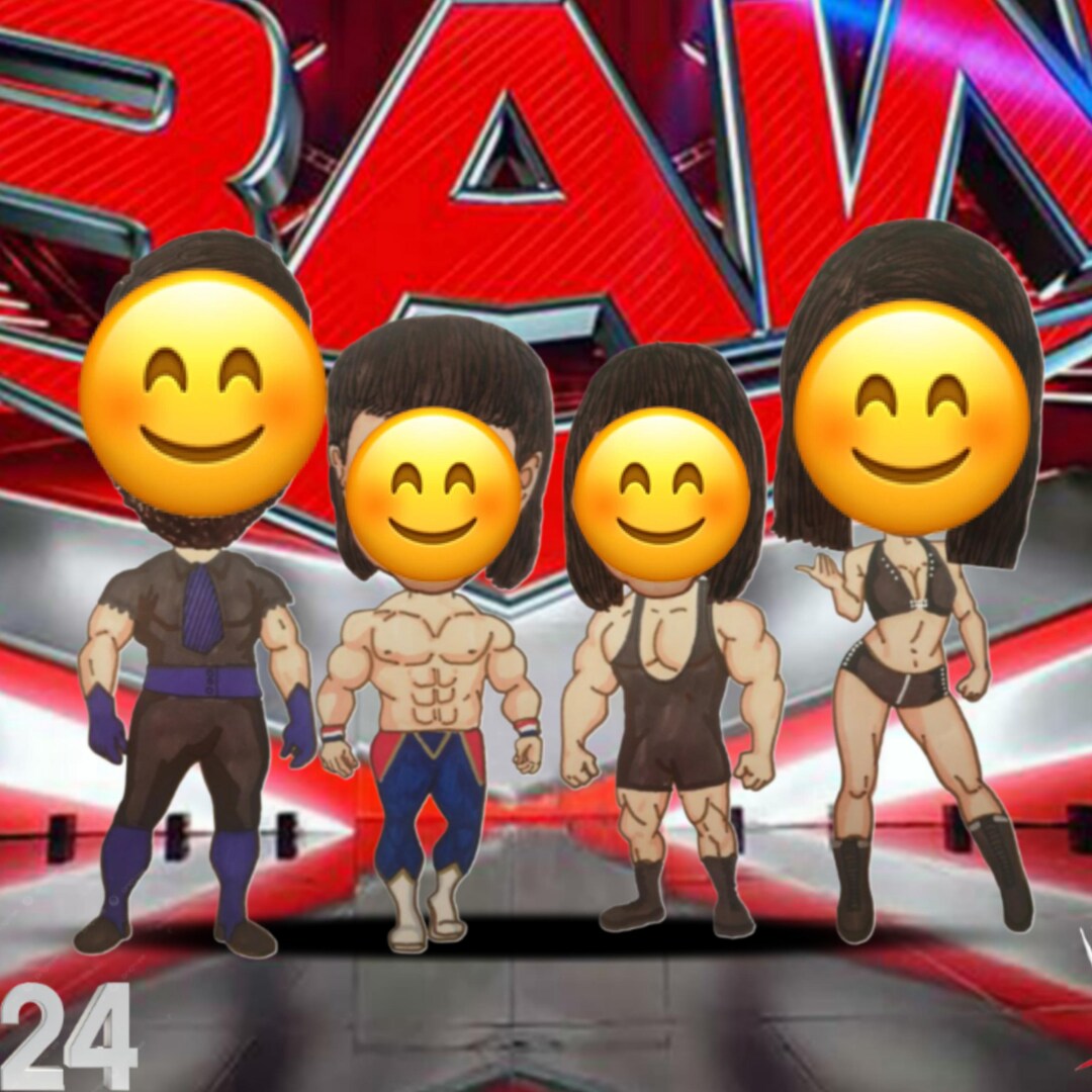 Fully Custom WWE AEW Style Super Star Cartoon for 4 Persons Using Your ...
