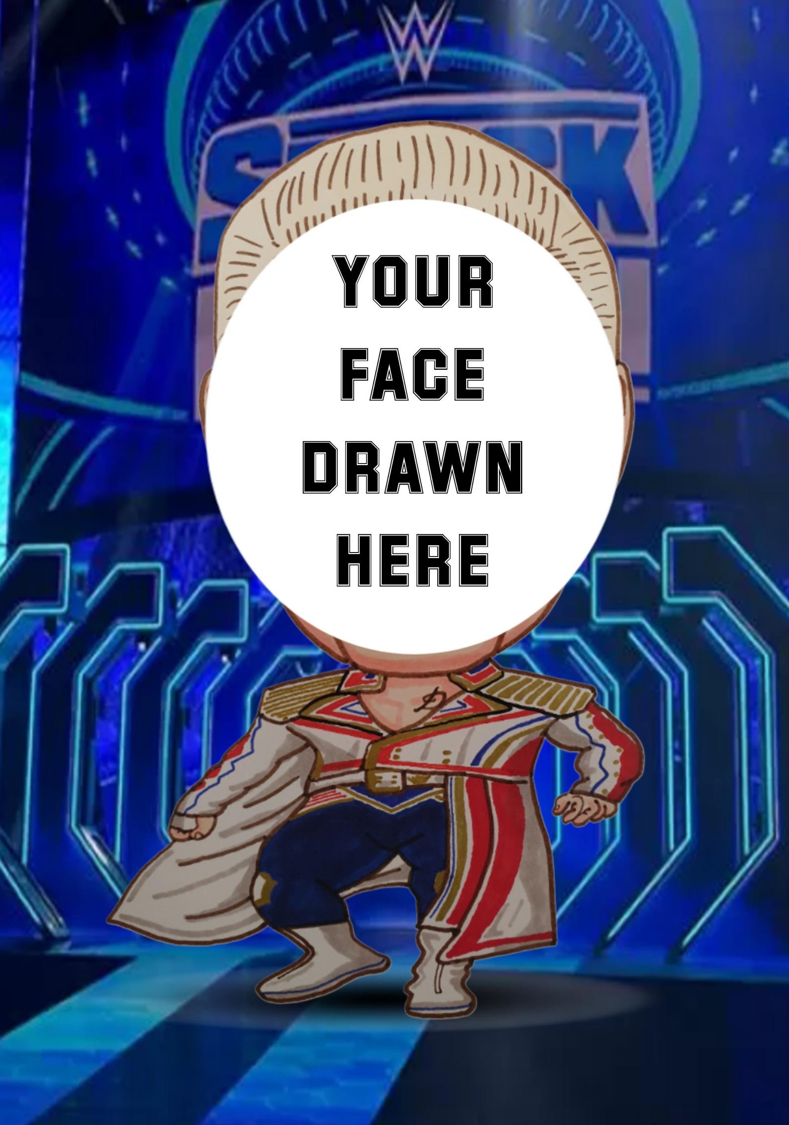 Fully Custom WWE Style Super Star Cartoon Using Your Photo and Ideas ...
