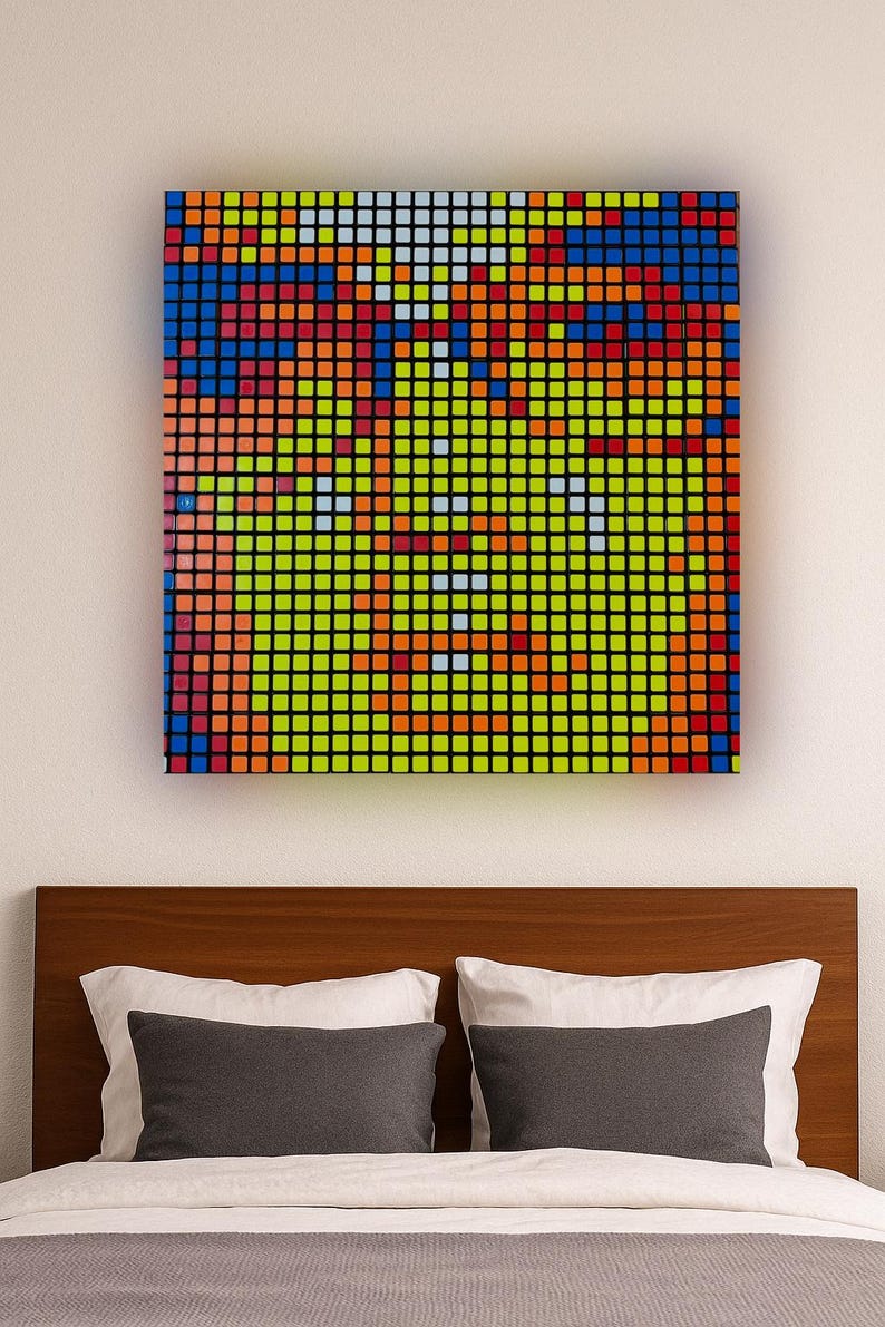 Elvis Presley Rubik’s Cube Mosaic Digital Wall Art Print - Etsy