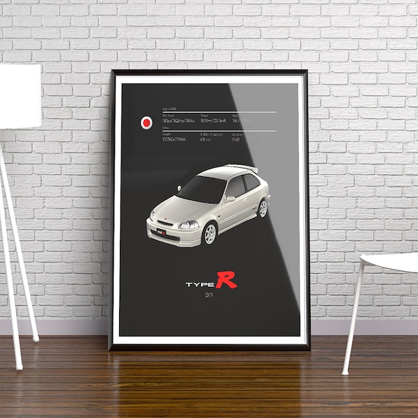 Honda Civic Type R Poster - Etsy