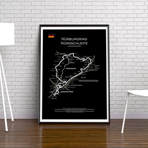 Nurburgring Nordschleife Digital Hi-res 300ppi Printable Poster Print ...
