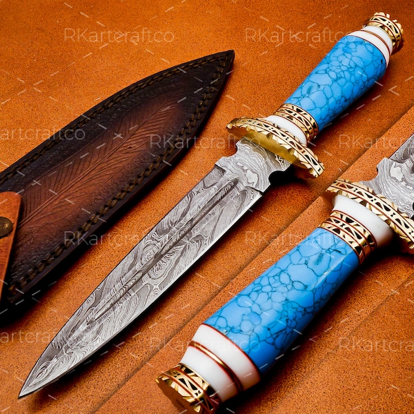 Damascus Dagger - Etsy