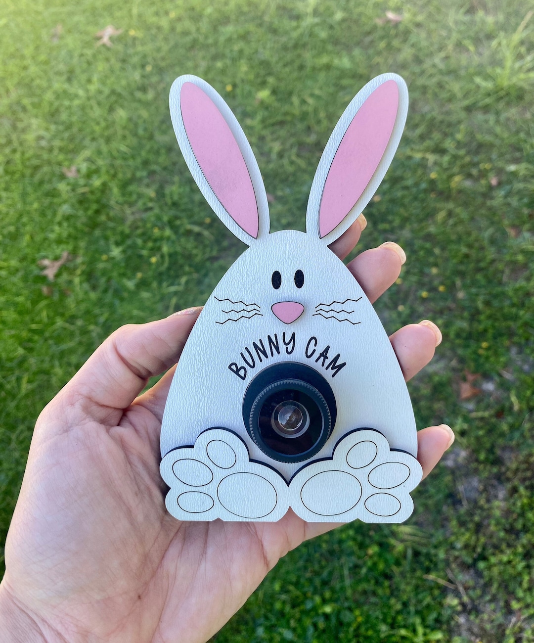 SHIPS FAST, Easter Bunny Camera Table Leaner, Bunny Cam, Easter Bunny ...