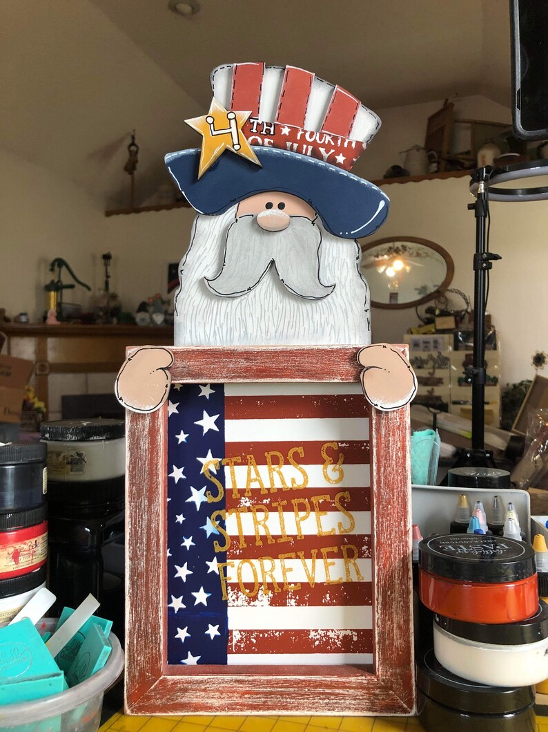 Uncle Sam Patriotic Pair Perfect With Chalk Couture - Etsy