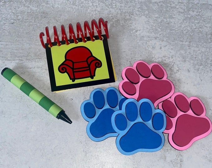 Clue Set, Handy Dandy Notebook, Crayon, Blue’s Clues , Pawprint, Kids ...