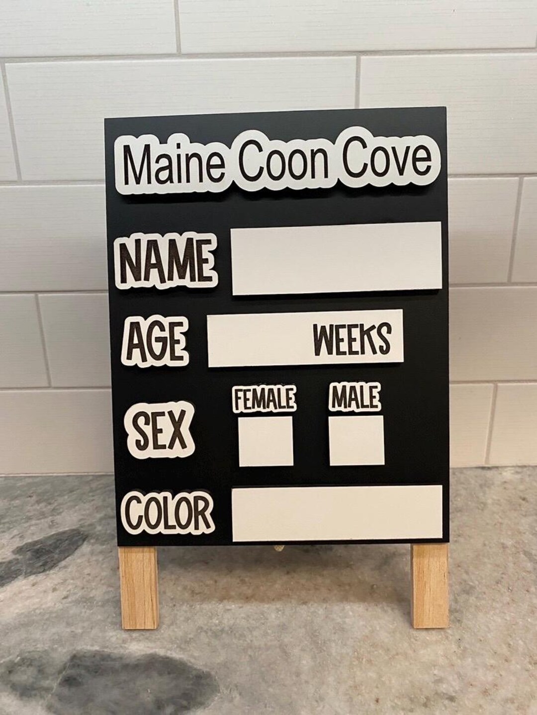 Cattery Sign, Cattery Marker Board Sign, Breeding Signs, Breeding ...