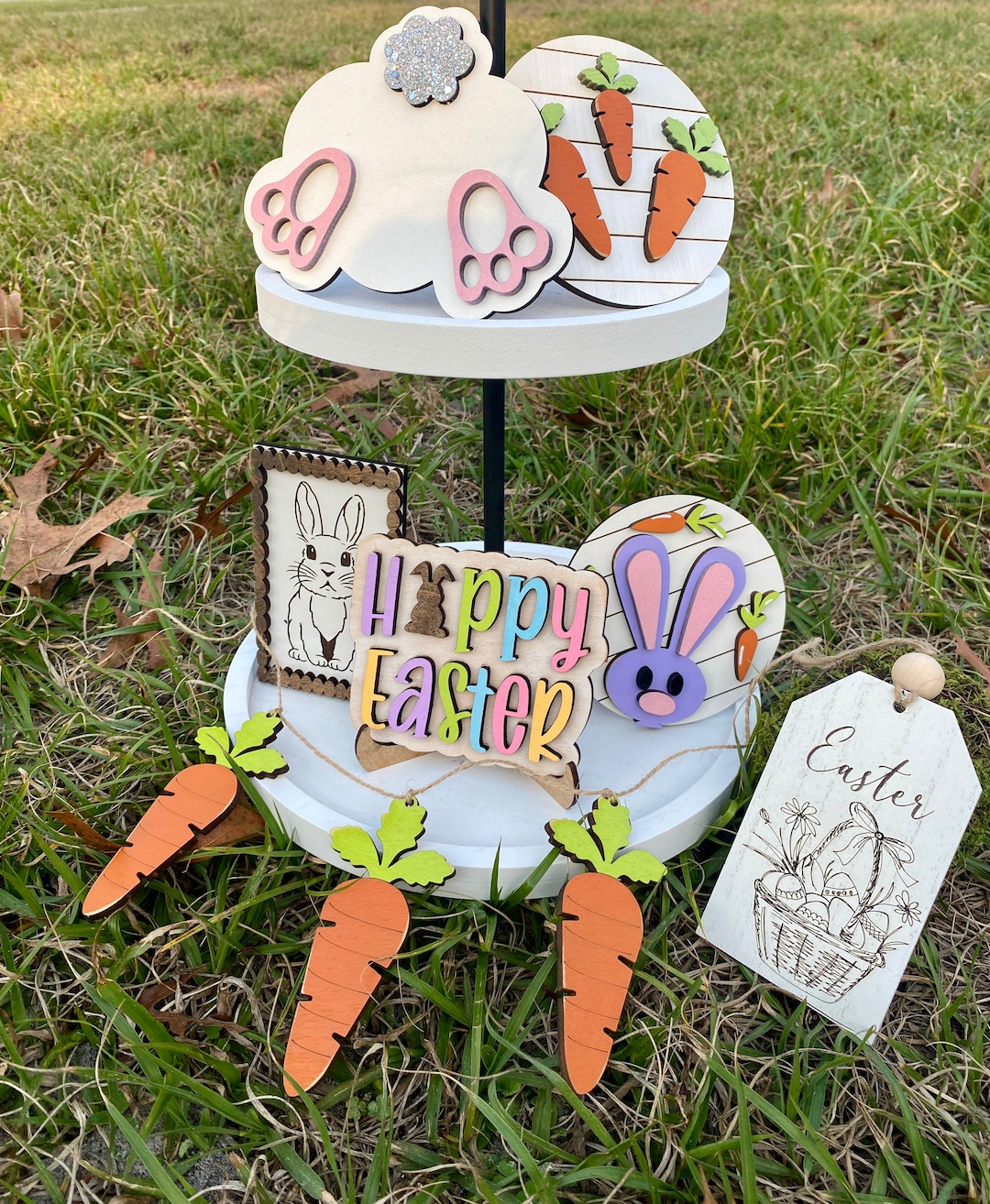 Easter Tier Tray, Bunny Tier Tray, Easter Decor, Easter Signs, Easter ...