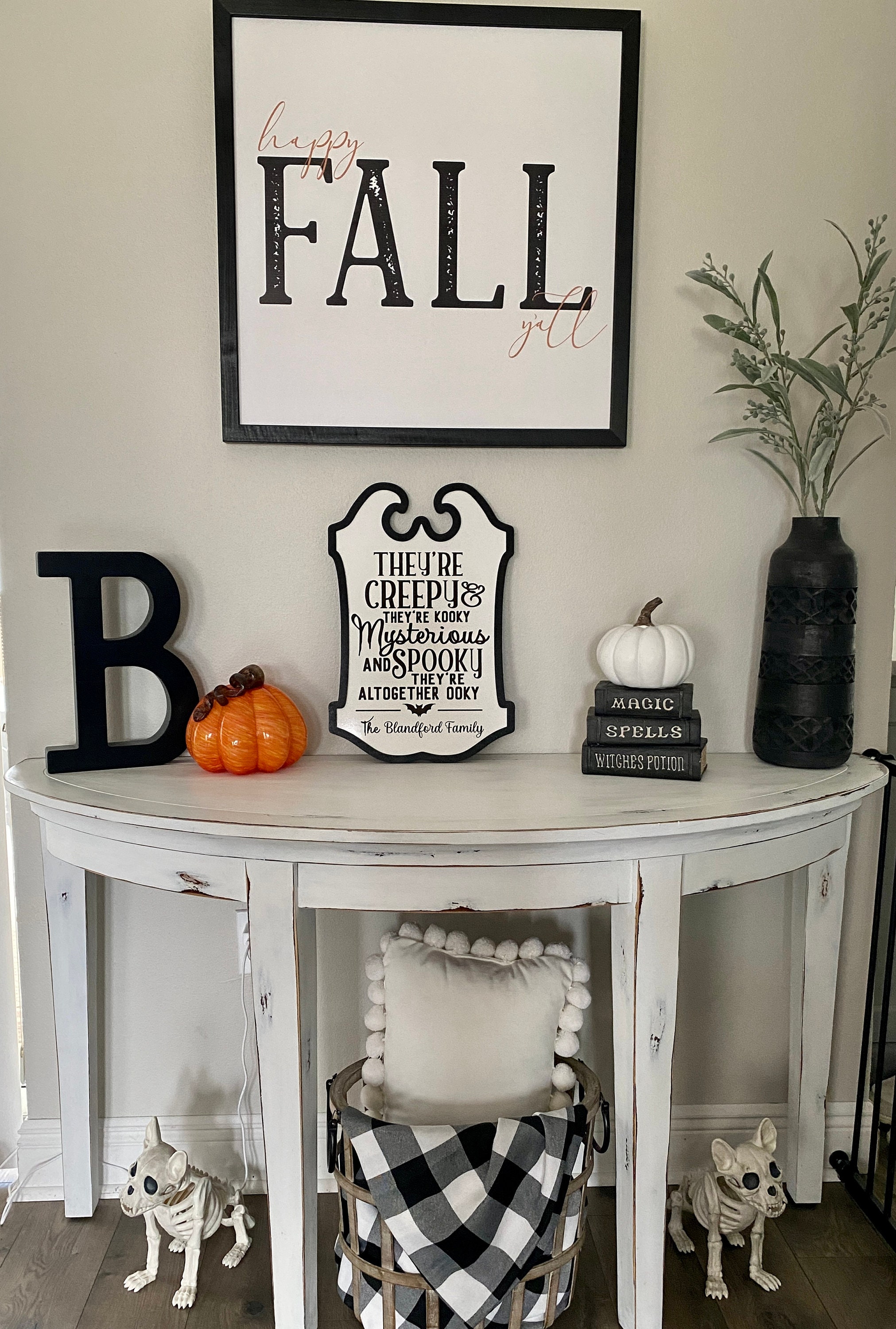 Kooky Sign, Addams, Wednesday, Family, Halloween, Creepy - Etsy