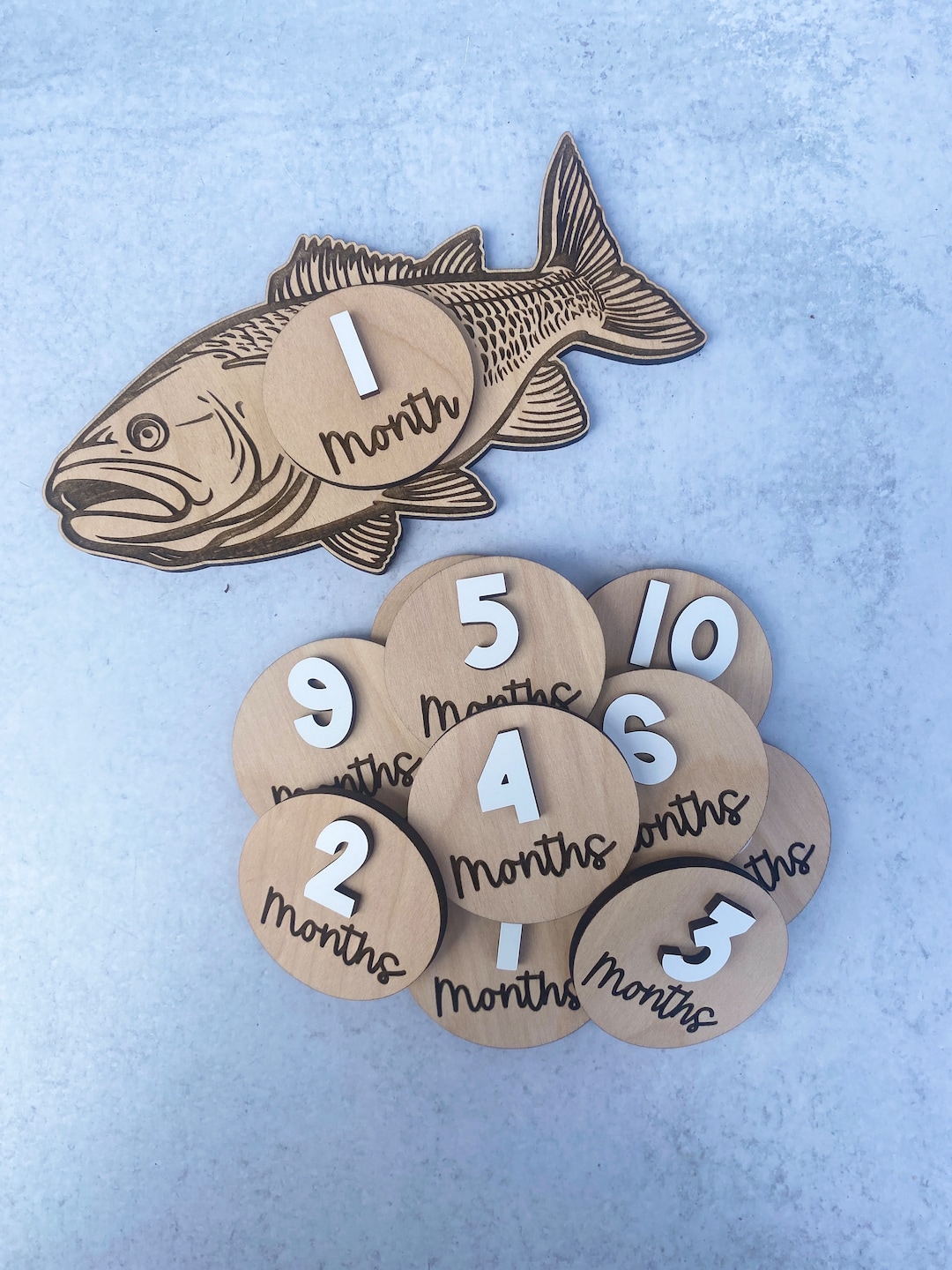 Baby Milestone Markers, Fish Milestone, Fishing Milestone, Fishing ...