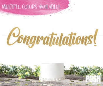 Congrats Sign - Etsy